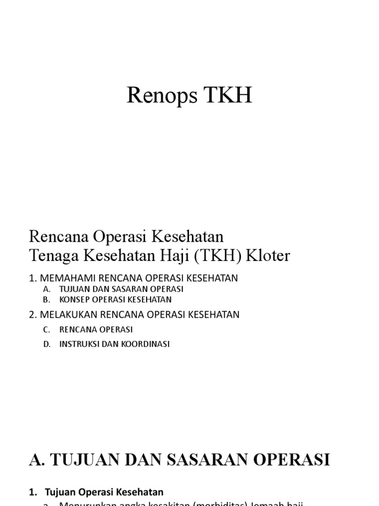 MPI 9. Renop TKH Kloter | PDF | Kesehatan Holistik