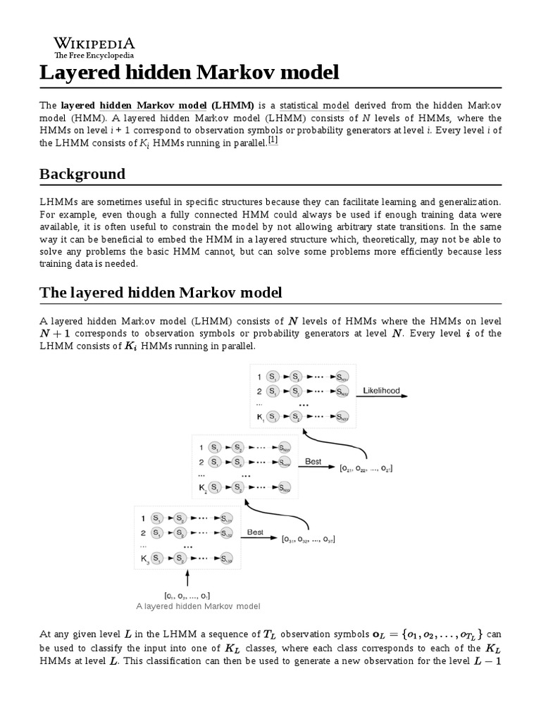 Layered Hidden Markov Model | PDF | Applied Mathematics | Cognitive Science