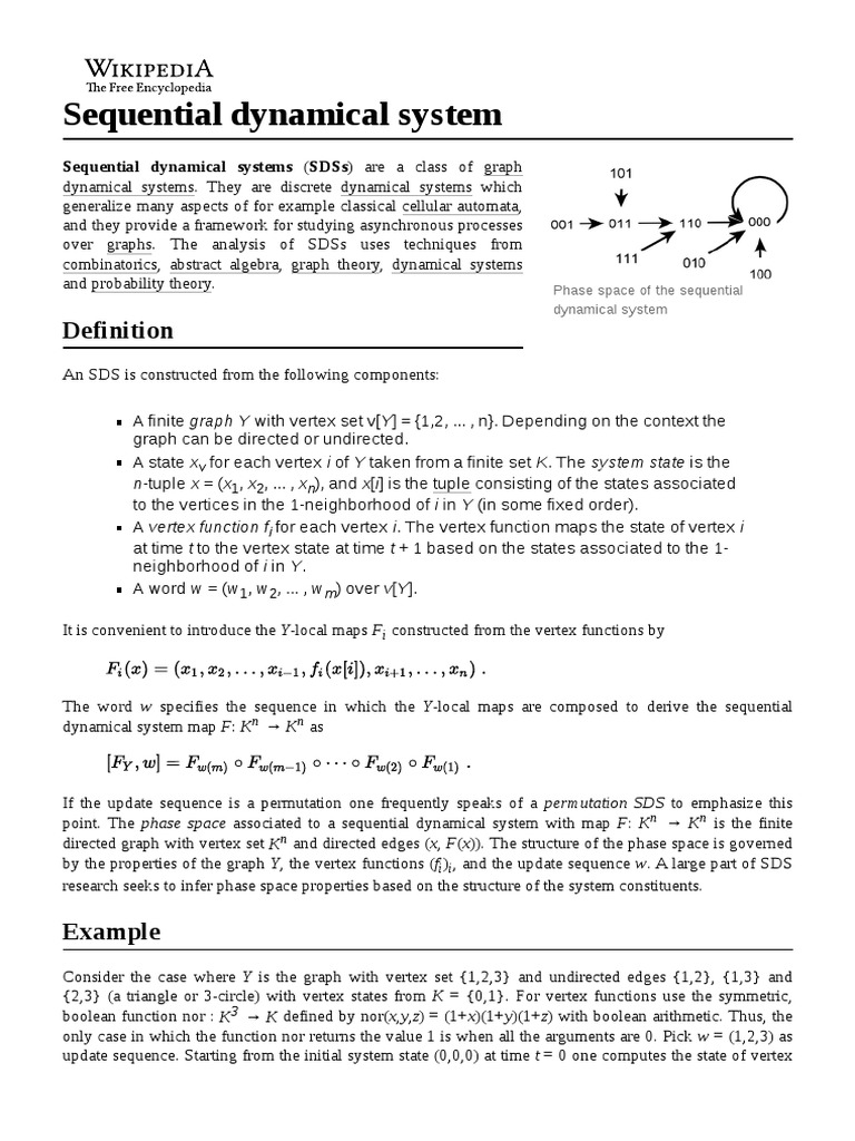 Sequential Dynamical System | PDF | Mathematics | Mathematical Relations