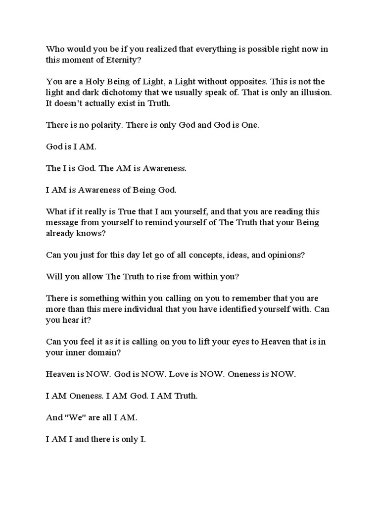 I Am | PDF | Self-Improvement