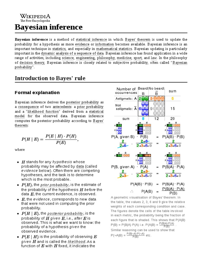 Bayesian Inference | PDF | Bayesian Inference | Statistical Inference Bayesian Inference | PDF | Bayesian Inference | Statistical Inference