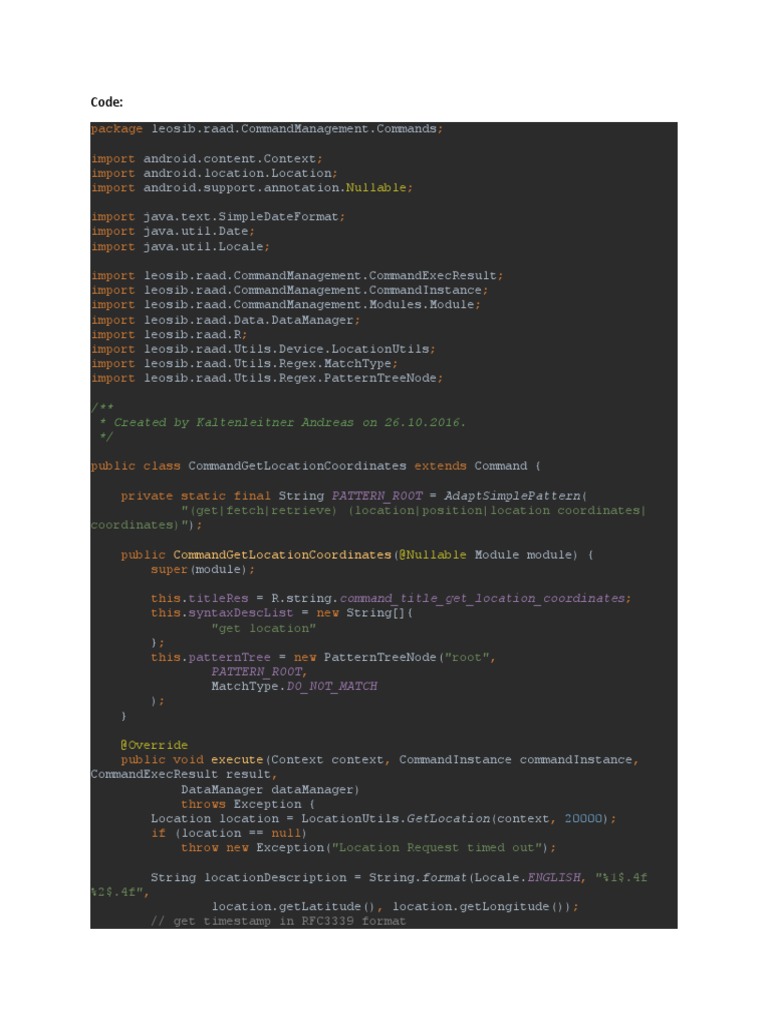 Command Get Location Coordinates Pdf Java Programming Language 0591