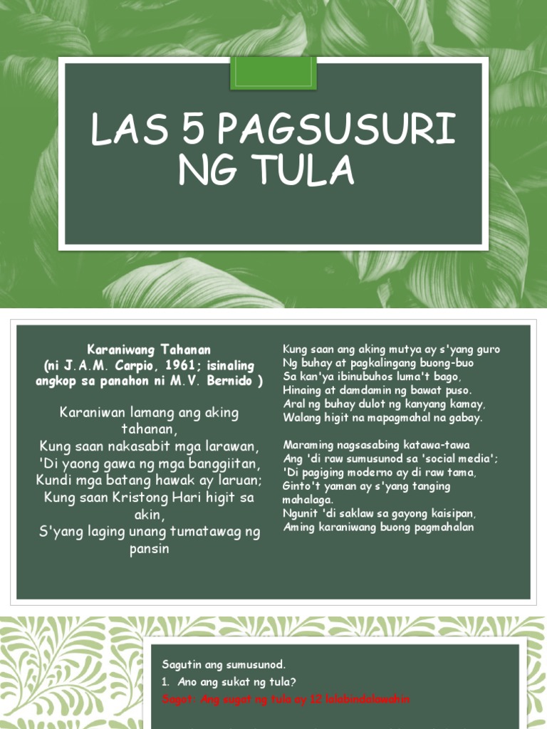 Filipino 10 Discussion February | PDF