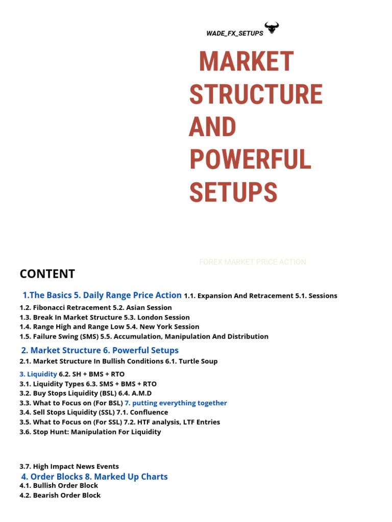 Market Structure and Powerful Setups by Wade FX Setups | PDF | Market ...