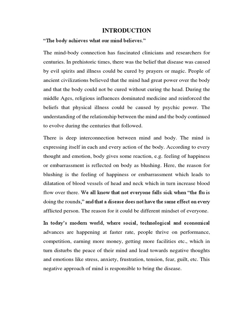 Understanding Psychosomatic Disorders | PDF | Psychotherapy | Stress ...