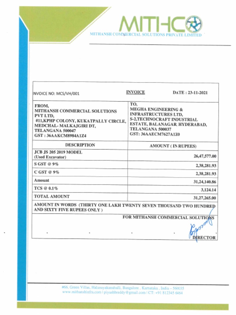 JCB INVOICE Copy-1643699963 | PDF