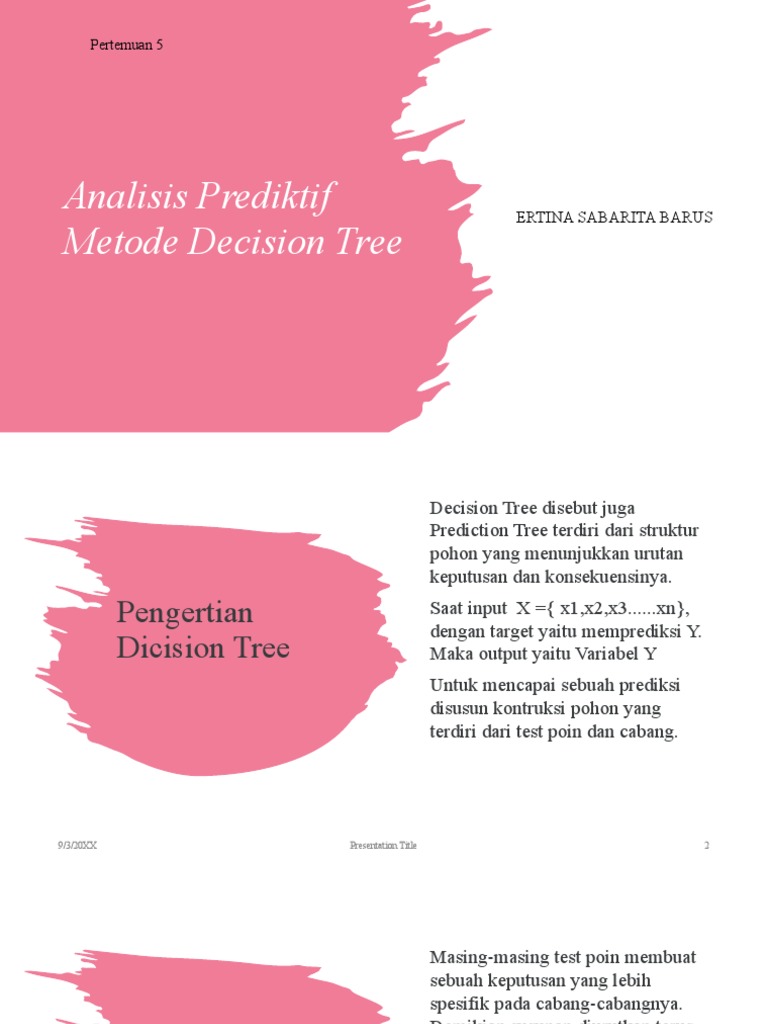 Analisis Prediktif Metode Decision Tree | PDF | Metode & Bahan Ajar