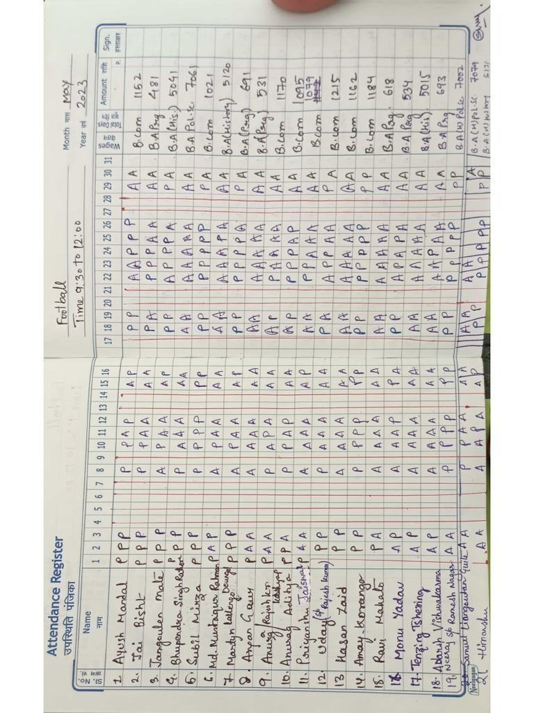 Attendance 5 | PDF