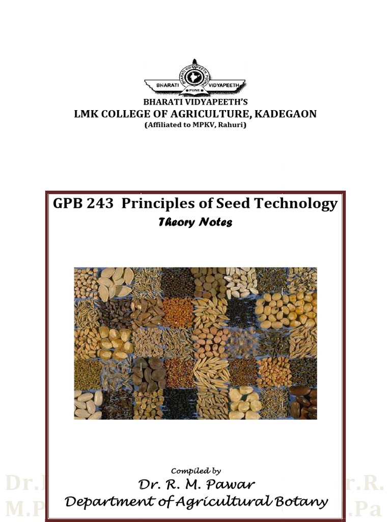 GPB-243 Theory Notes | PDF | Seed | Plant Breeding