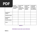 Cooking Rubrics | PDF | Cooking | Food And Drink
