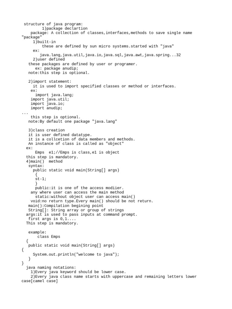 Javabasic 2 Pdf Java Programming Language Class Computer