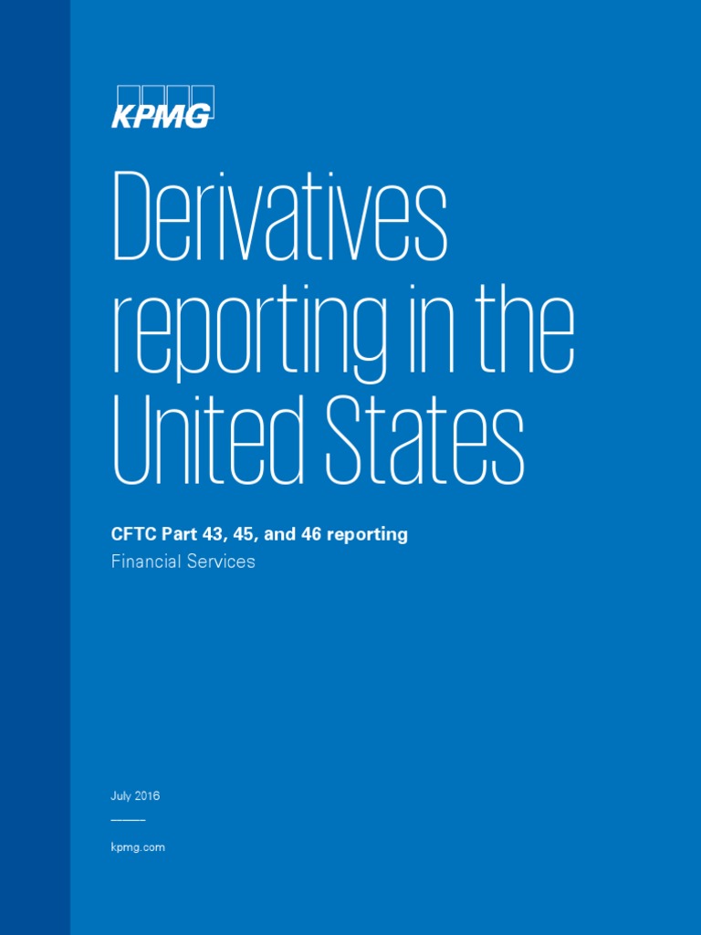 Otc Derivatives Trade Reporting July 2016 | PDF | Derivative (Finance ...