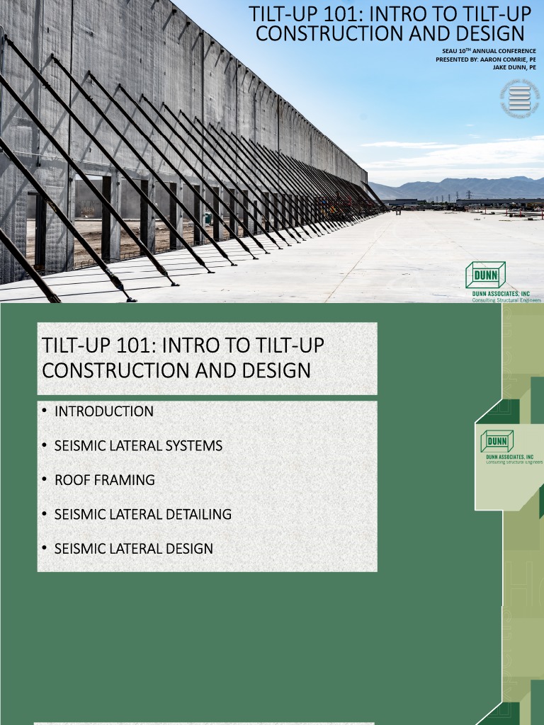 Dunn Tilt Up 101 | PDF | Beam (Structure) | Truss