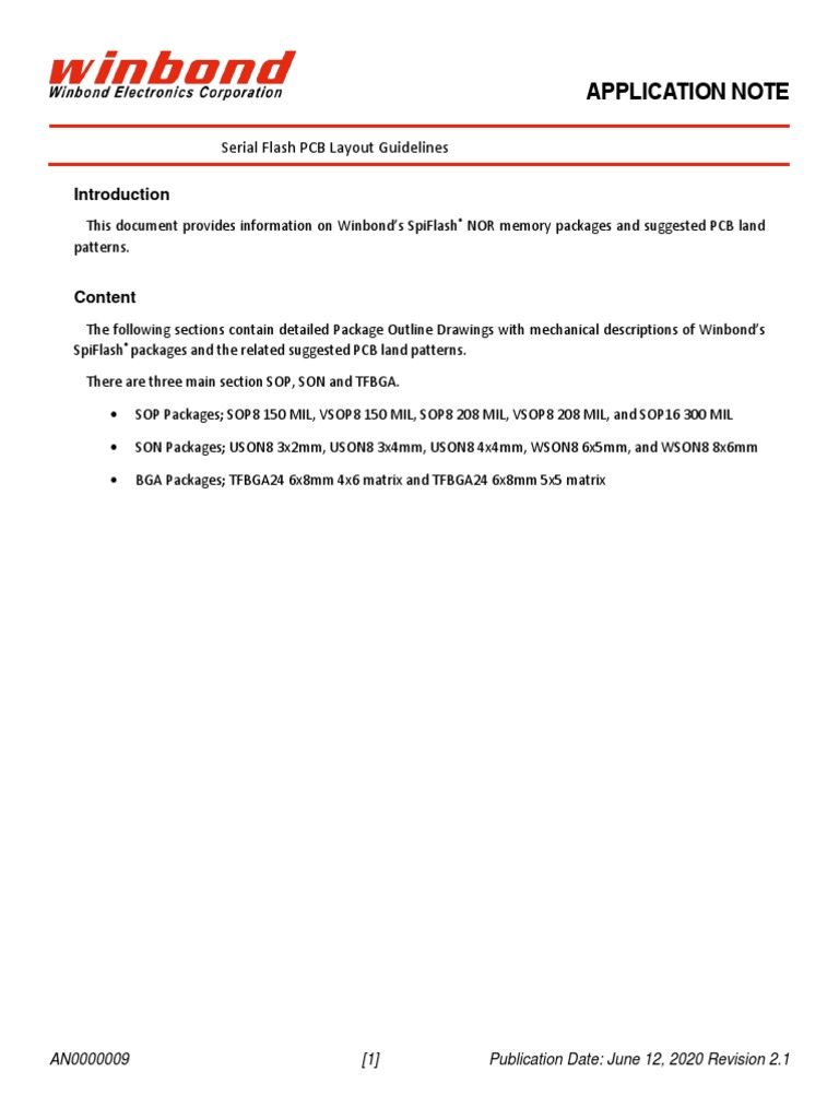 AN0000009 SpiFlash PCB Layout Guideline v2.1 06122020 | PDF ...