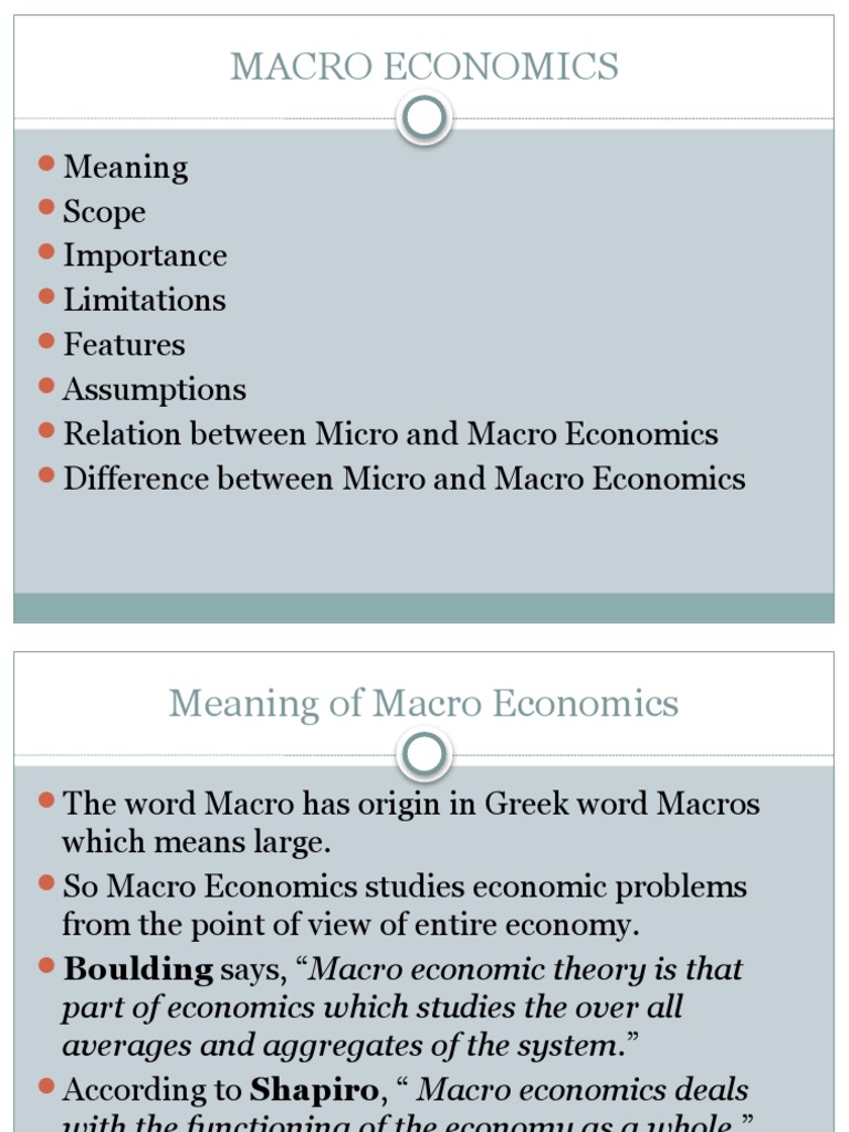 Understanding Macro Economics Essentials | PDF | Economics | Macroeconomics