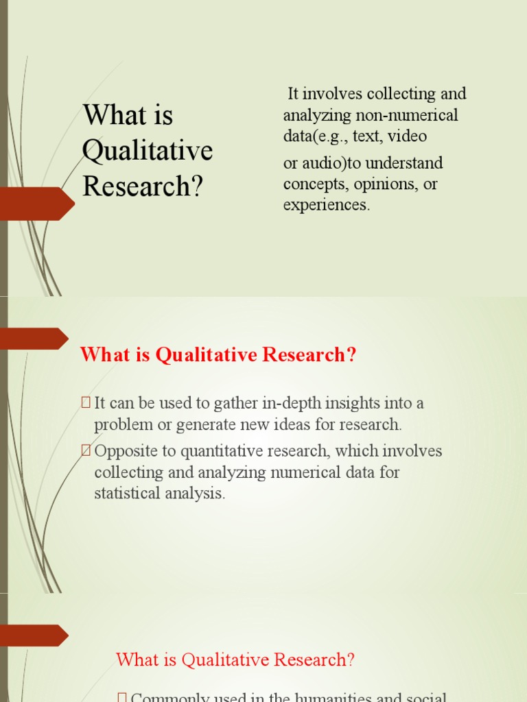 Qualitative Research - PPT | Download Free PDF | Qualitative Research | Ethnography