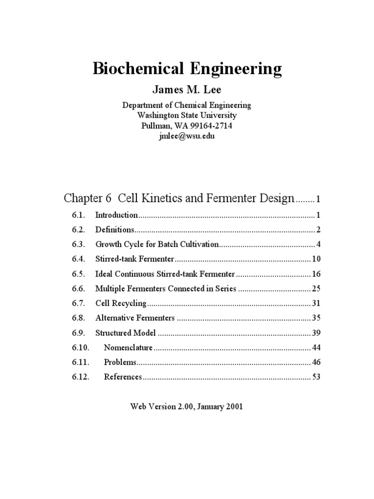 Cell Kinetics and Fermenter Design Guide | PDF | Wellness