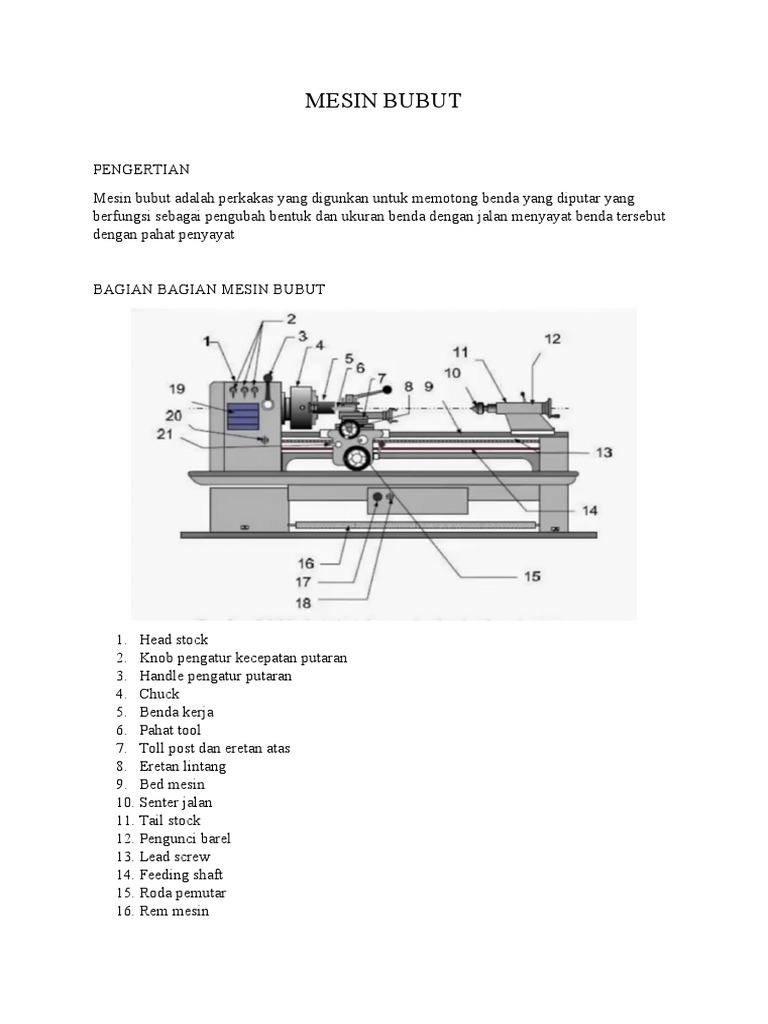Mesin Bubut | PDF