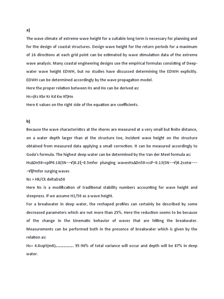 Coastal Engineering | PDF | Waves | Applied And Interdisciplinary Physics