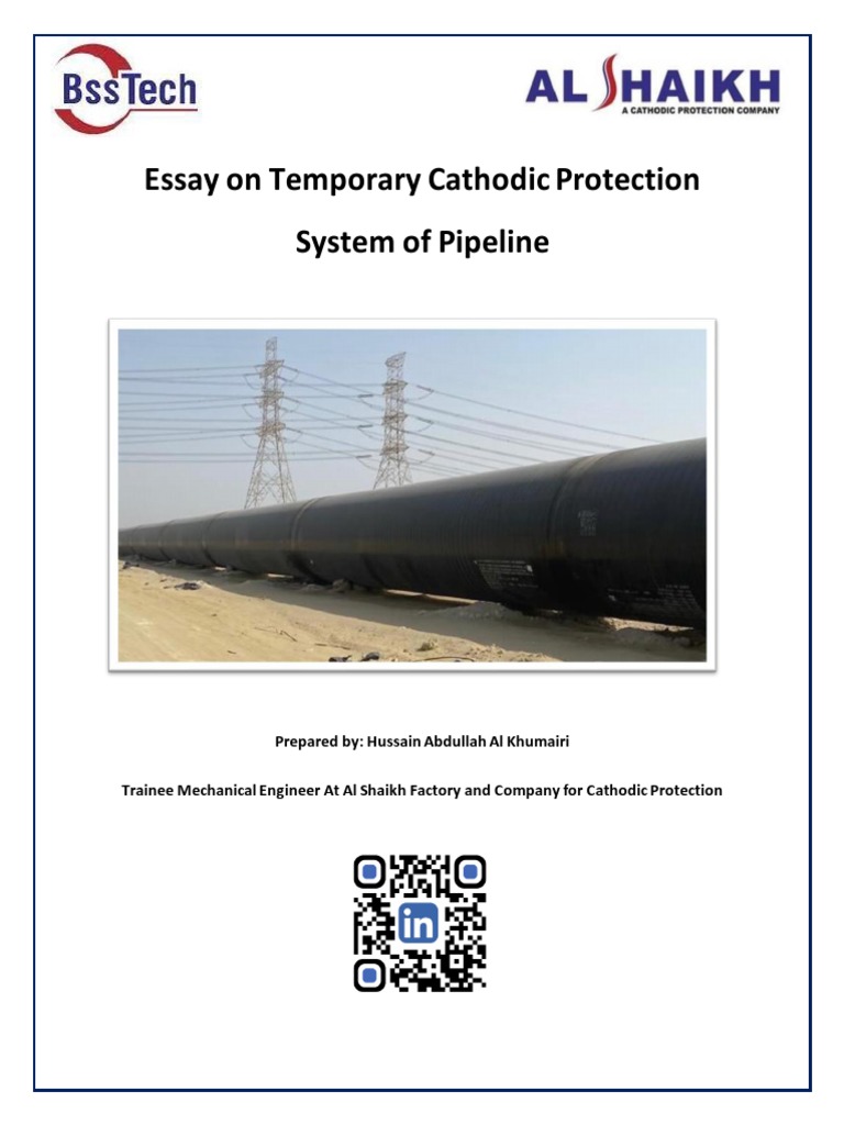 Temporary Cathodic Protection System of Pipeline 1688916062 | Download ...