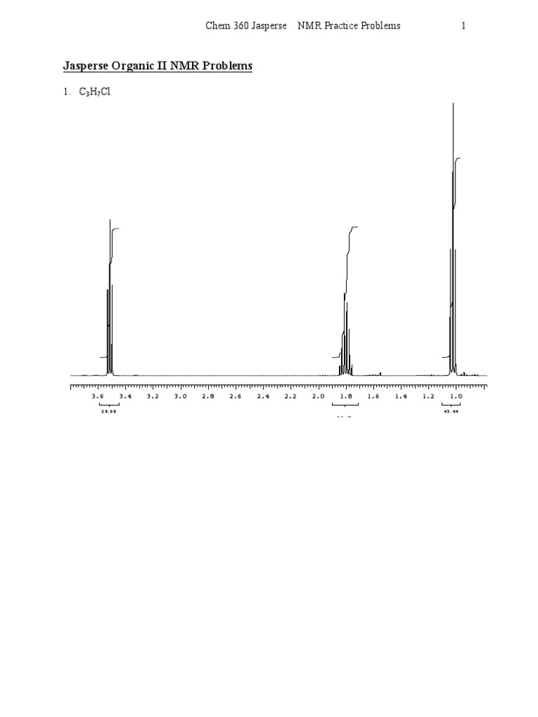 NMR Problems | PDF | Two Dimensional Nuclear Magnetic Resonance ...
