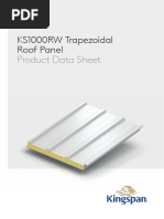 Kingspan Quadcore ks1000rw Roof Panel Data Sheet en GB Ie | PDF | Roof | Building Engineering