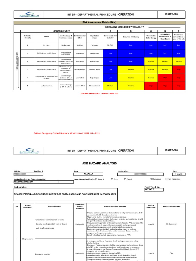DEMOBILIZATION AND DEMOLITION ACTIVIES OF PORTA CABINS AND CONTAINERS ...