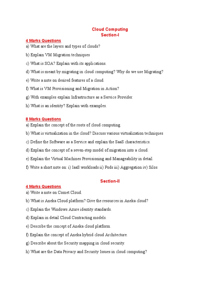 CC QB | PDF | Computers | Technology & Engineering