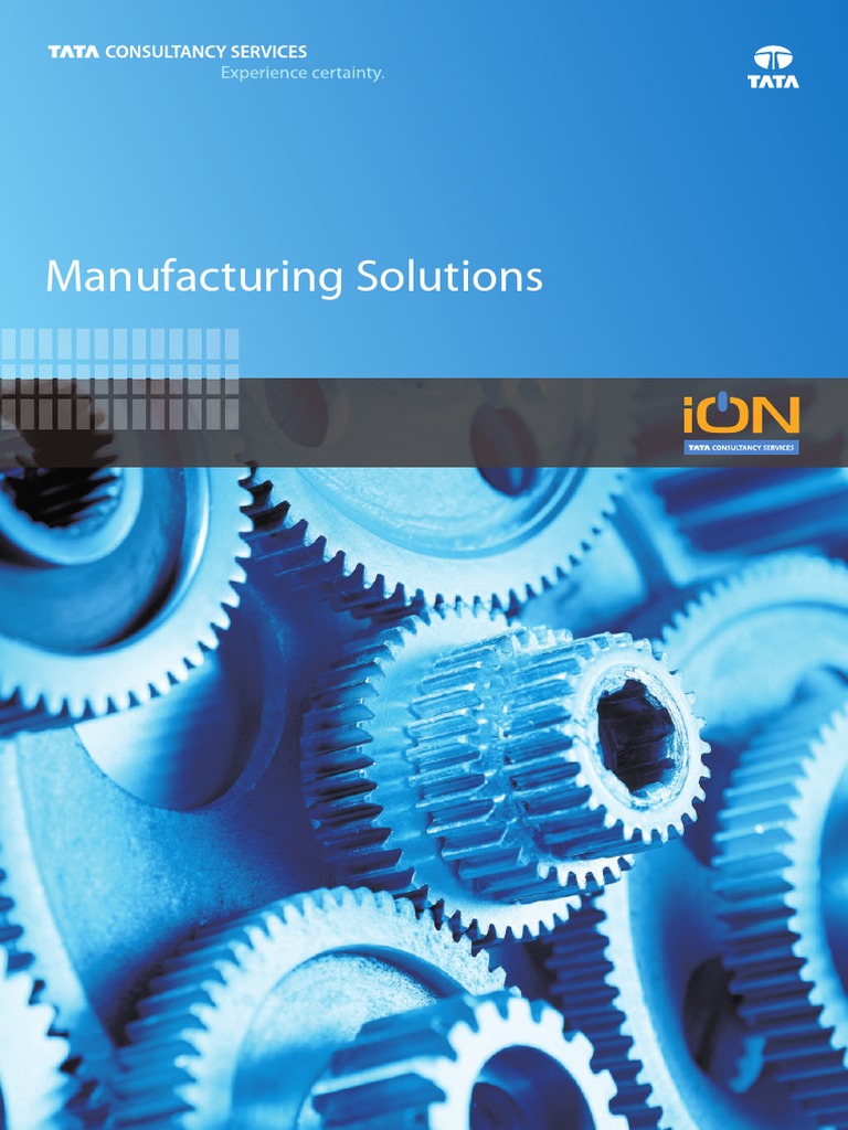 TCS iON Manufacturing Solution Brochure | PDF | Inventory | Outsourcing