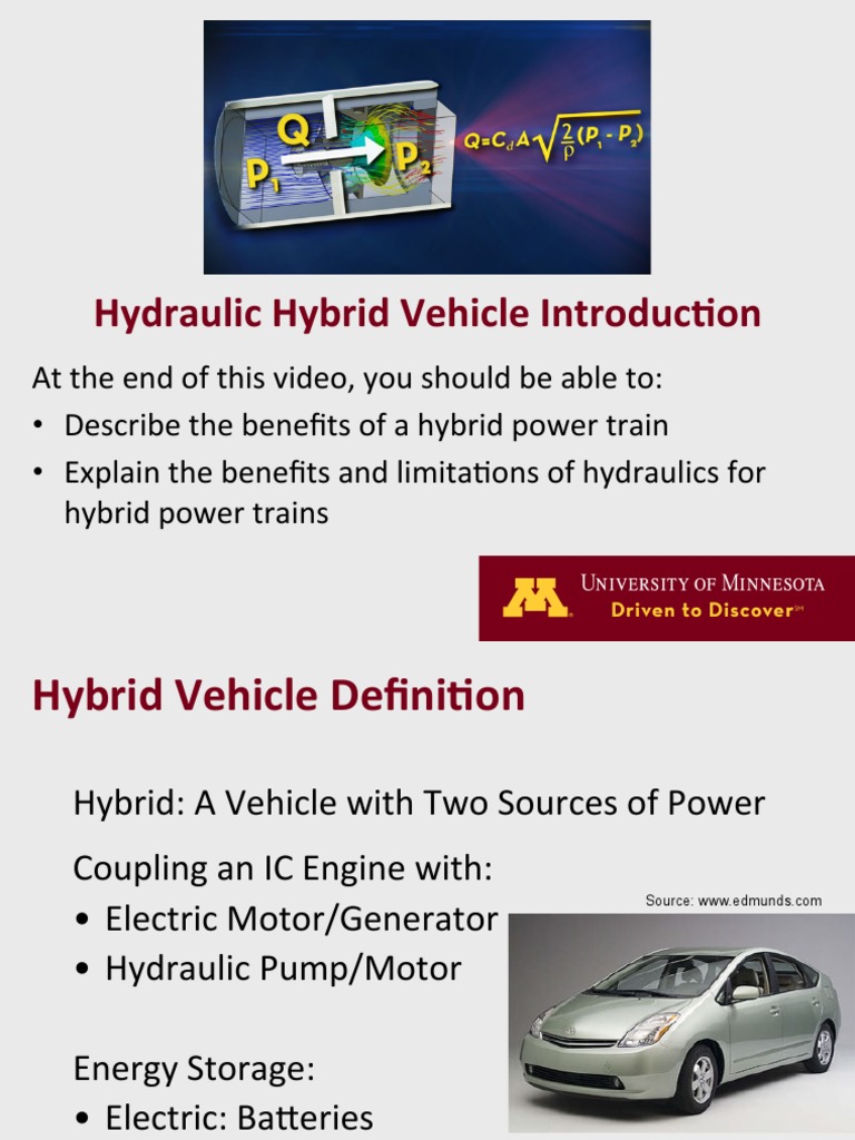 Hydraulic Hybrids | PDF | Hybrid Vehicle | Engines