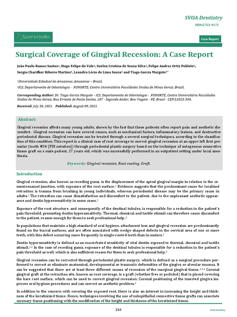 Jurnal Resesi Gingiva 6 | Download Free PDF | Periodontology | Dentistry Branches