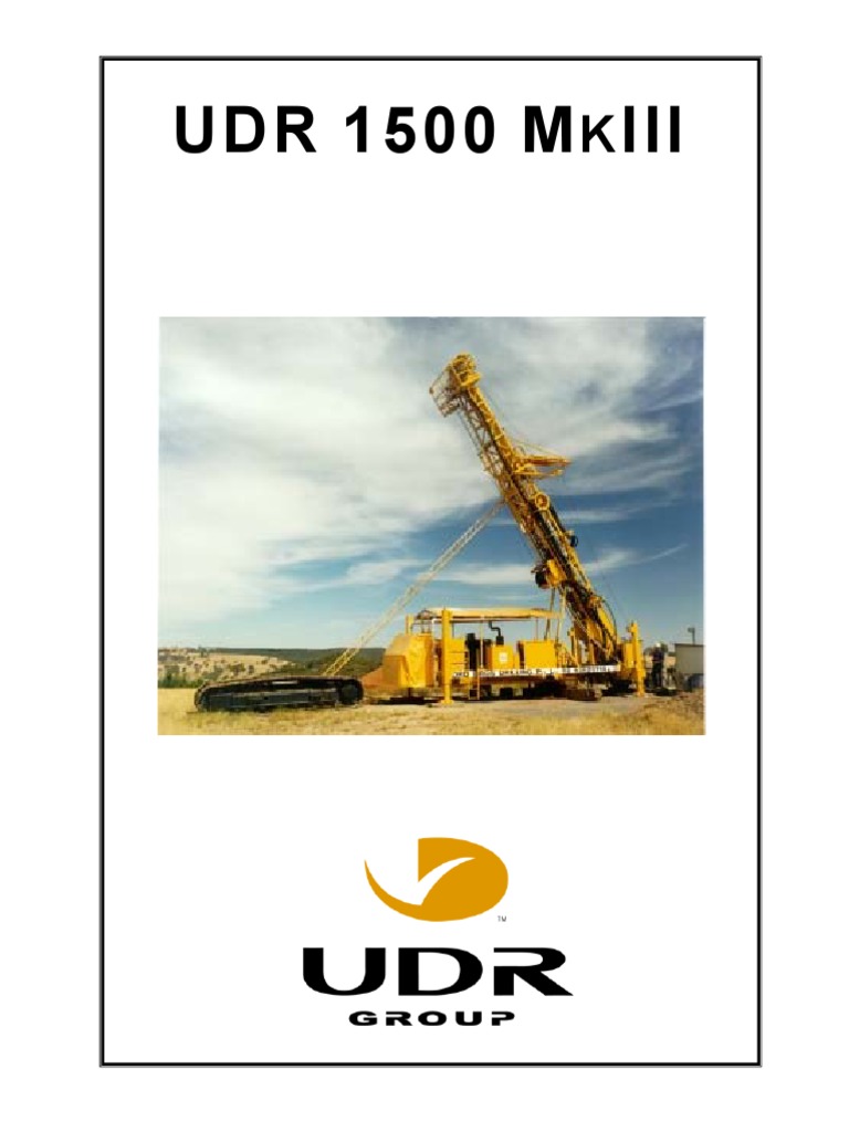 Udr 1500 Mkiii | PDF | Mechanical Engineering | Equipment