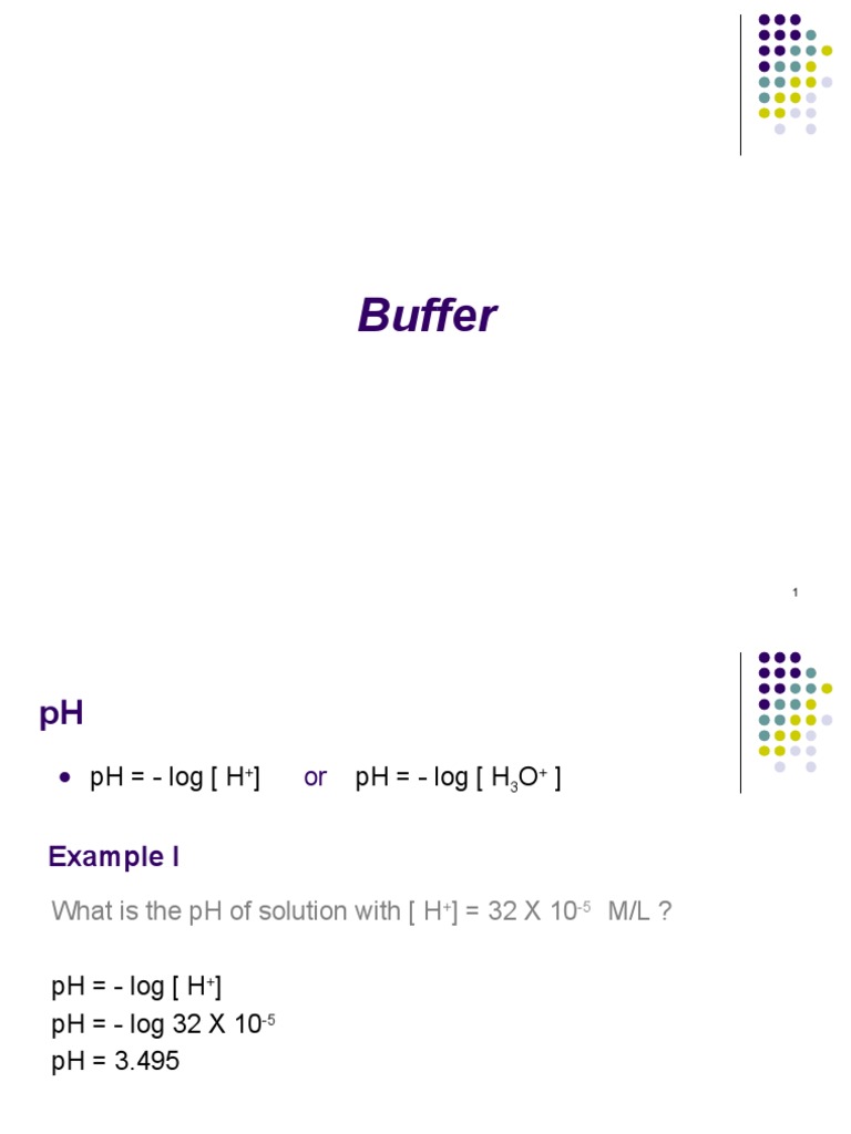 8 Buffer Calculation 0 | PDF | Ph | Buffer Solution