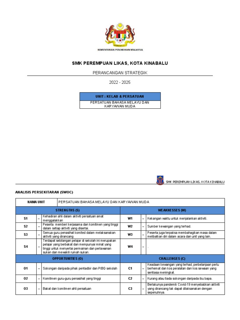 Pto Persatuan BM 2023 | PDF