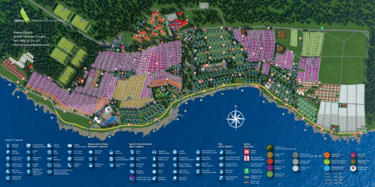 Arena Grand Kazela Campsite Map 2023 | PDF