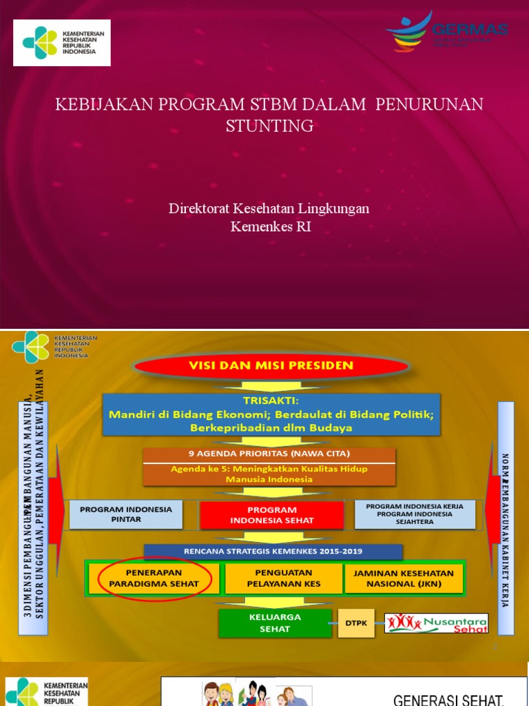 Kebijakan Program STBM Dalam Penurunan Stunting | PDF