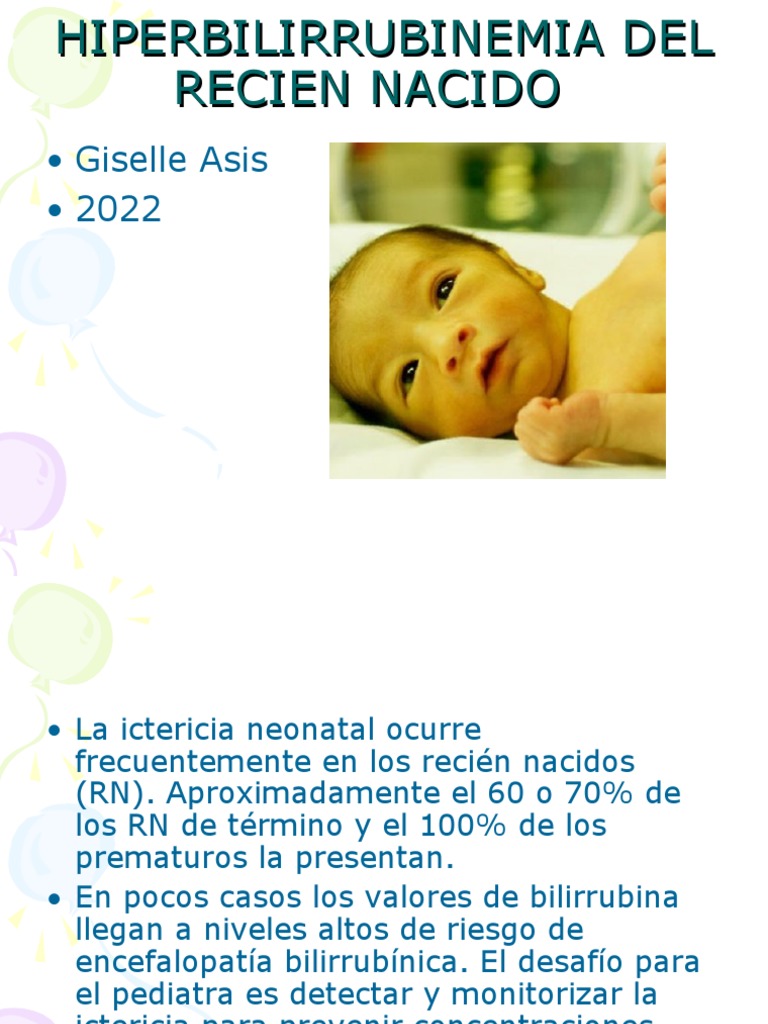 Hiperbilirrubinemia Del Recien Nacido | PDF | Especialidades Medicas | Medicina CLINICA