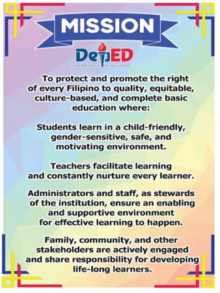DepEd Mission | PDF