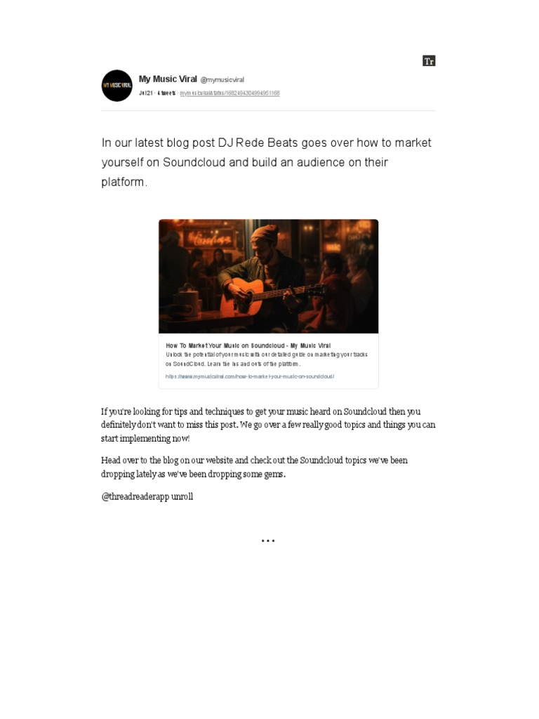 How To Market Your Music On Soundcloud | PDF