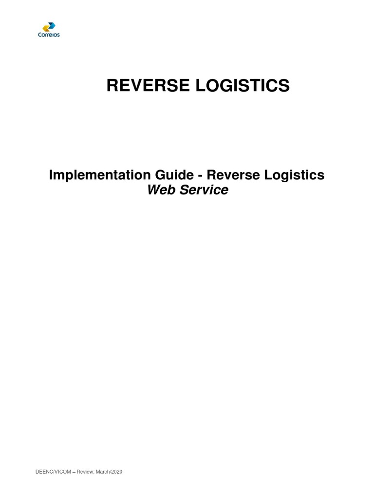Implementation Guide - Reverse Logistics Web Service | PDF | Soap | Web Service