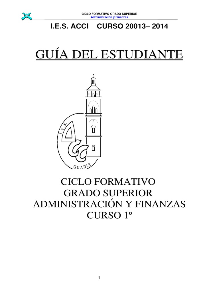 Silo - Tips - Ciclo Formativo Grado Superior Administracion y Finanzas Ies Acci Curso Guia Del ...