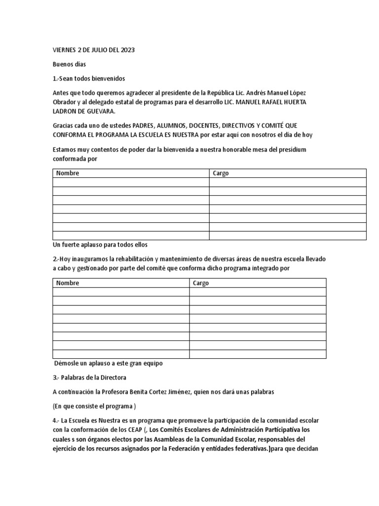 Programa La Escuela Es Nuestra | PDF | Informática