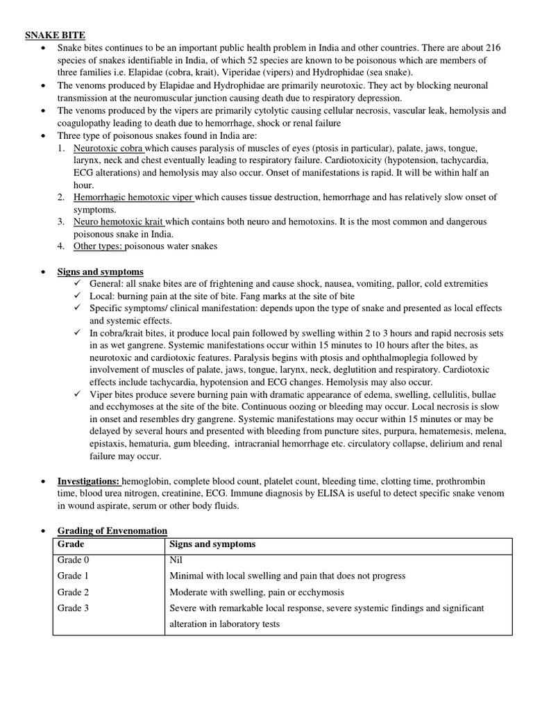 Snake Bite, Shock | PDF | Shock (Circulatory) | Sepsis
