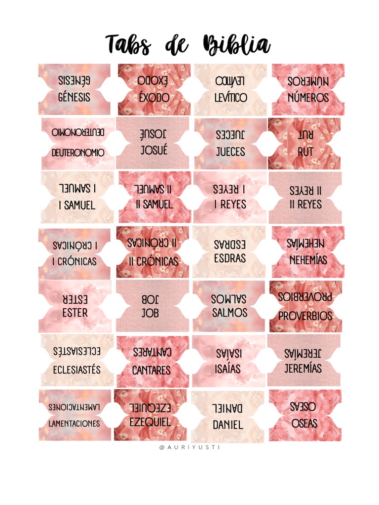 ROSADO - Tabs de Biblia | PDF