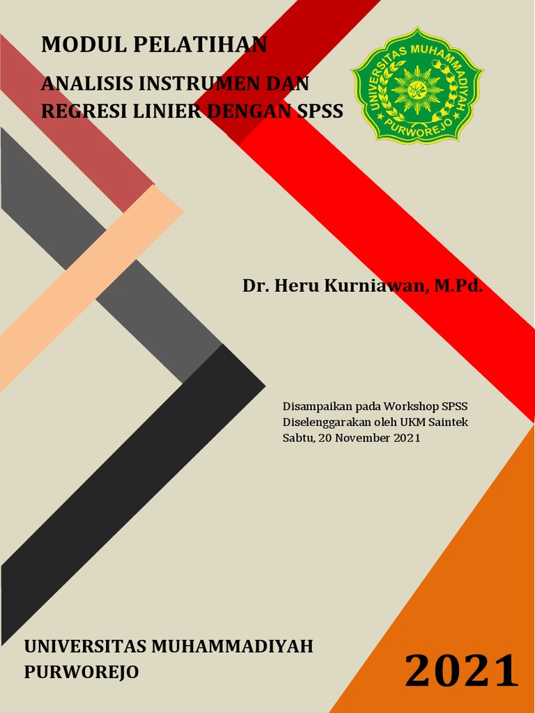 Modul Pelatihan SPSS | PDF
