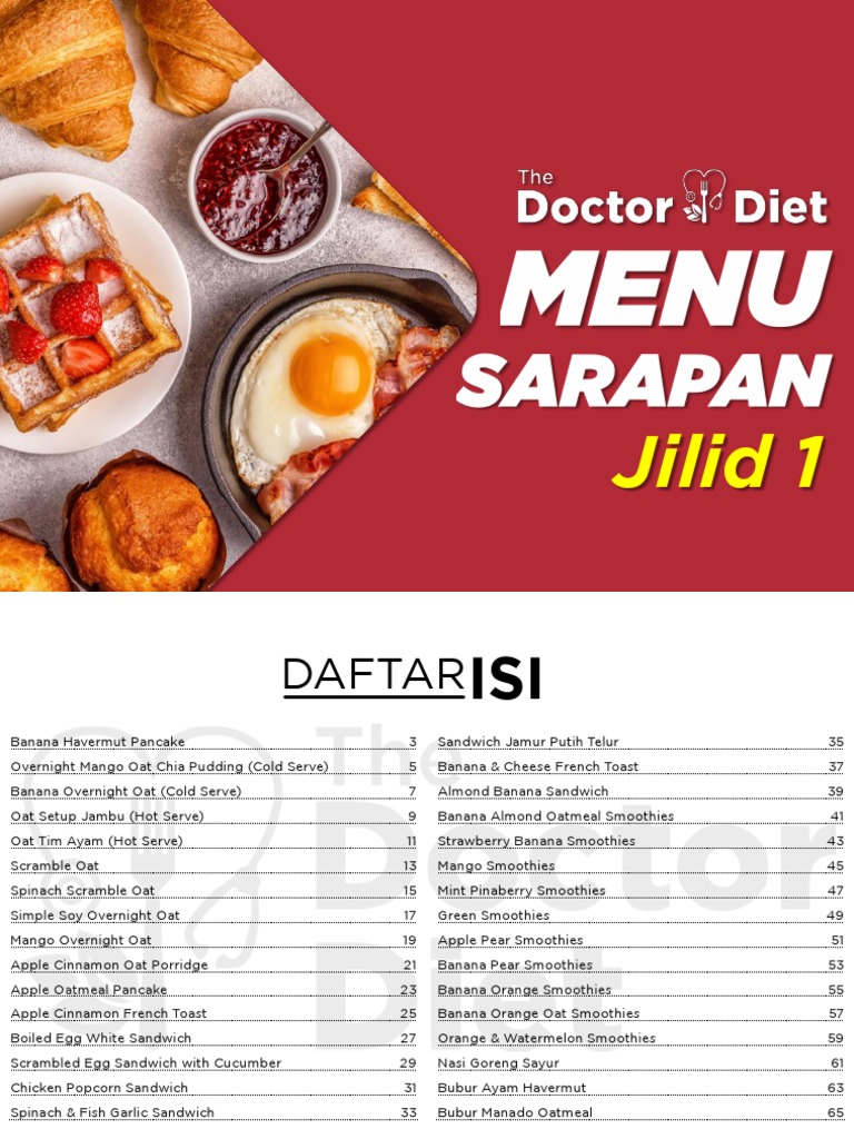 Menu Sarapan Jilid 1 | PDF | Memasak, Makanan, & Anggur