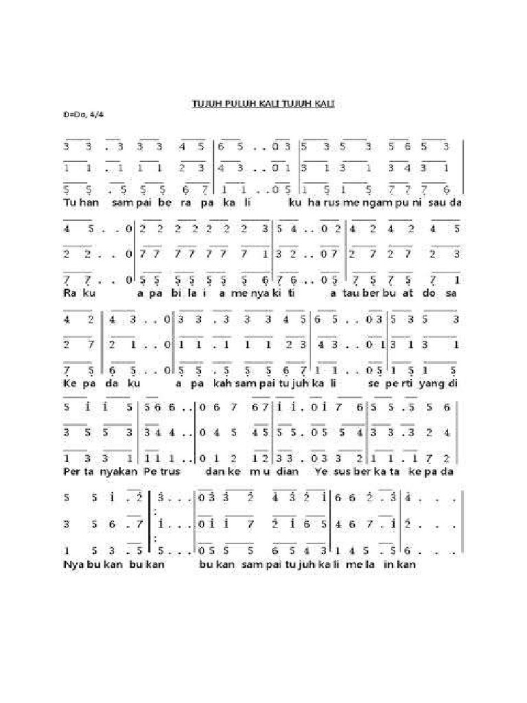 Tujuh Puluh Kali Tujuh Kali | PDF