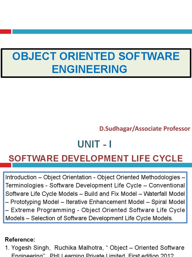 Oose Unit 1 Pdf Software Testing Software Prototyping 5629