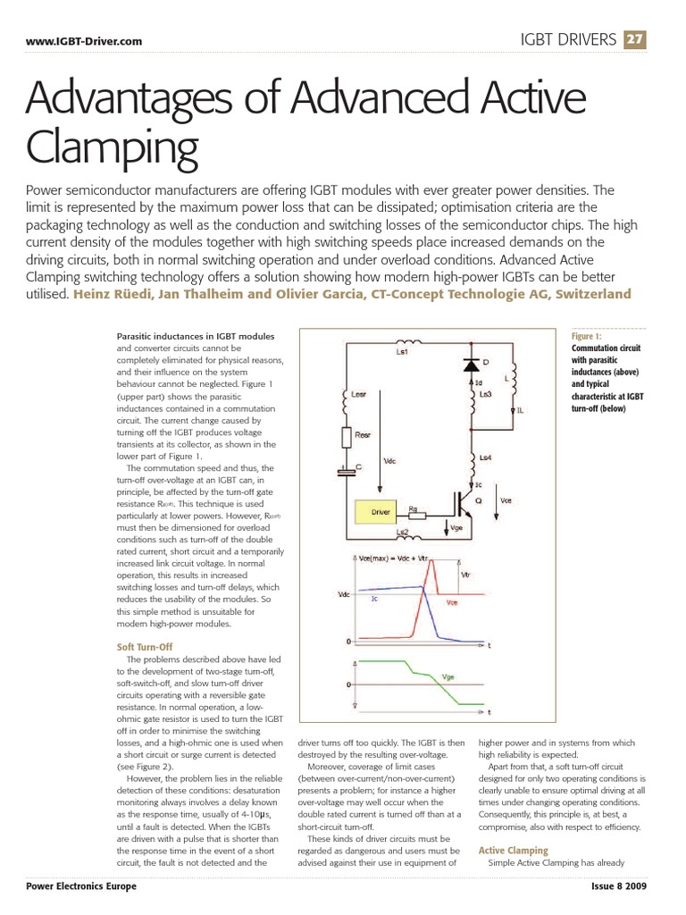 Advanced Active Clamping for IGBTs | PDF | Field Effect Transistor ...