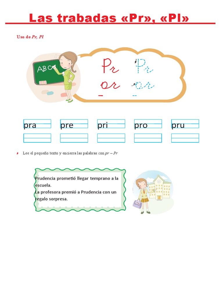 Ficha Uso de La PL y PR | PDF